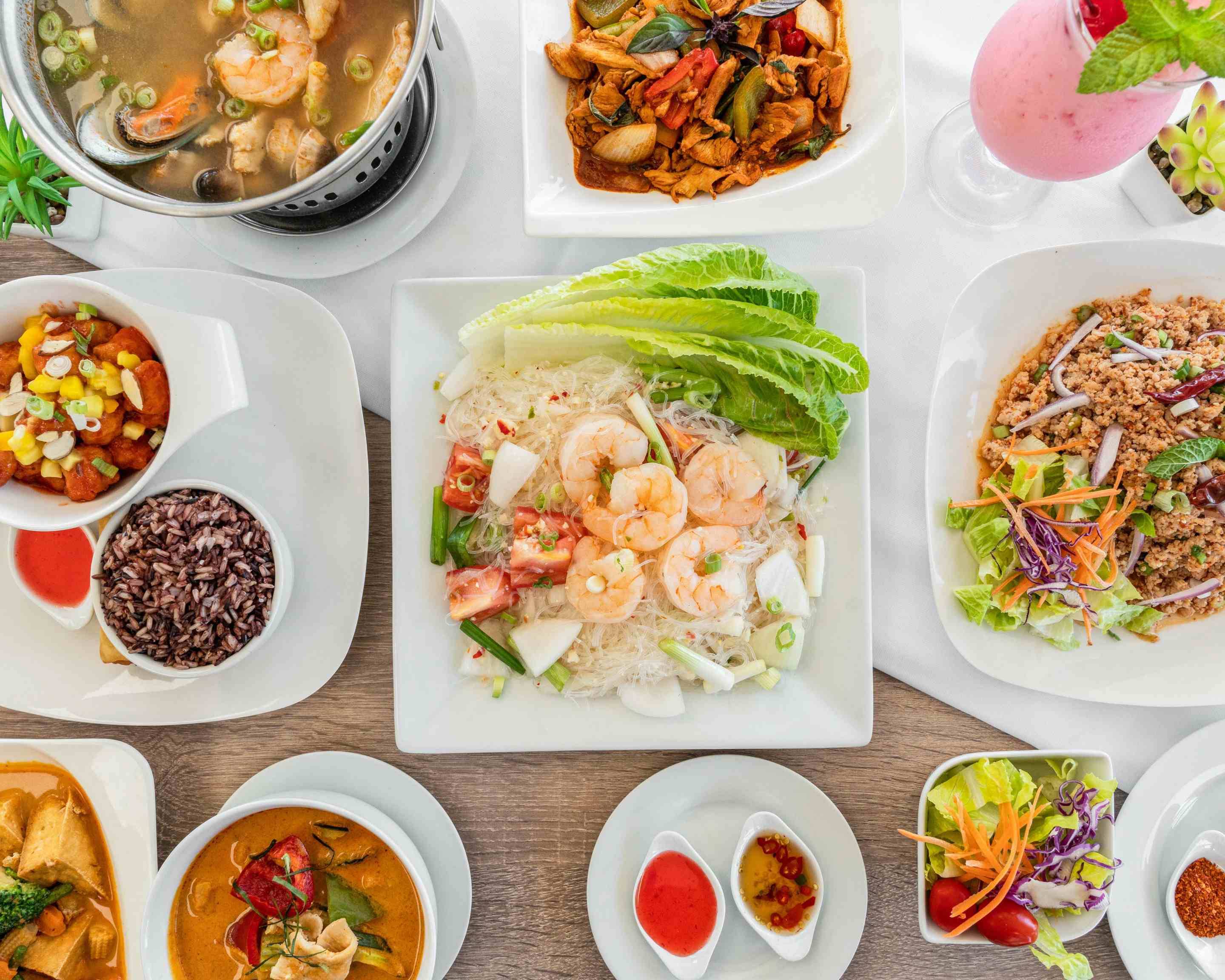 Blue Table Thai Cuisine Menu Bakersfield • Order Blue Table Thai ...