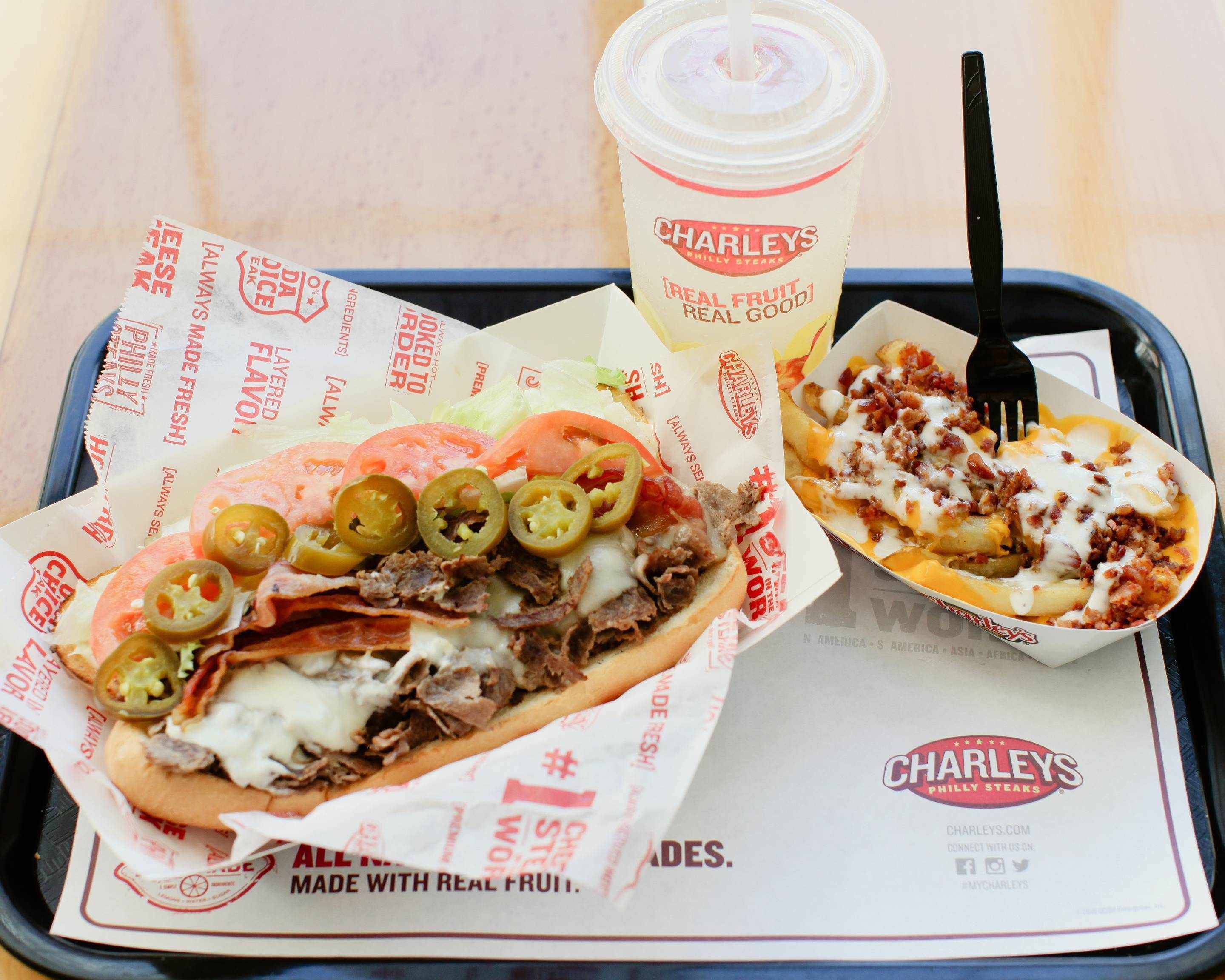 Order Charleys Cheesesteaks Tucson Premium Outlet Menu Delivery