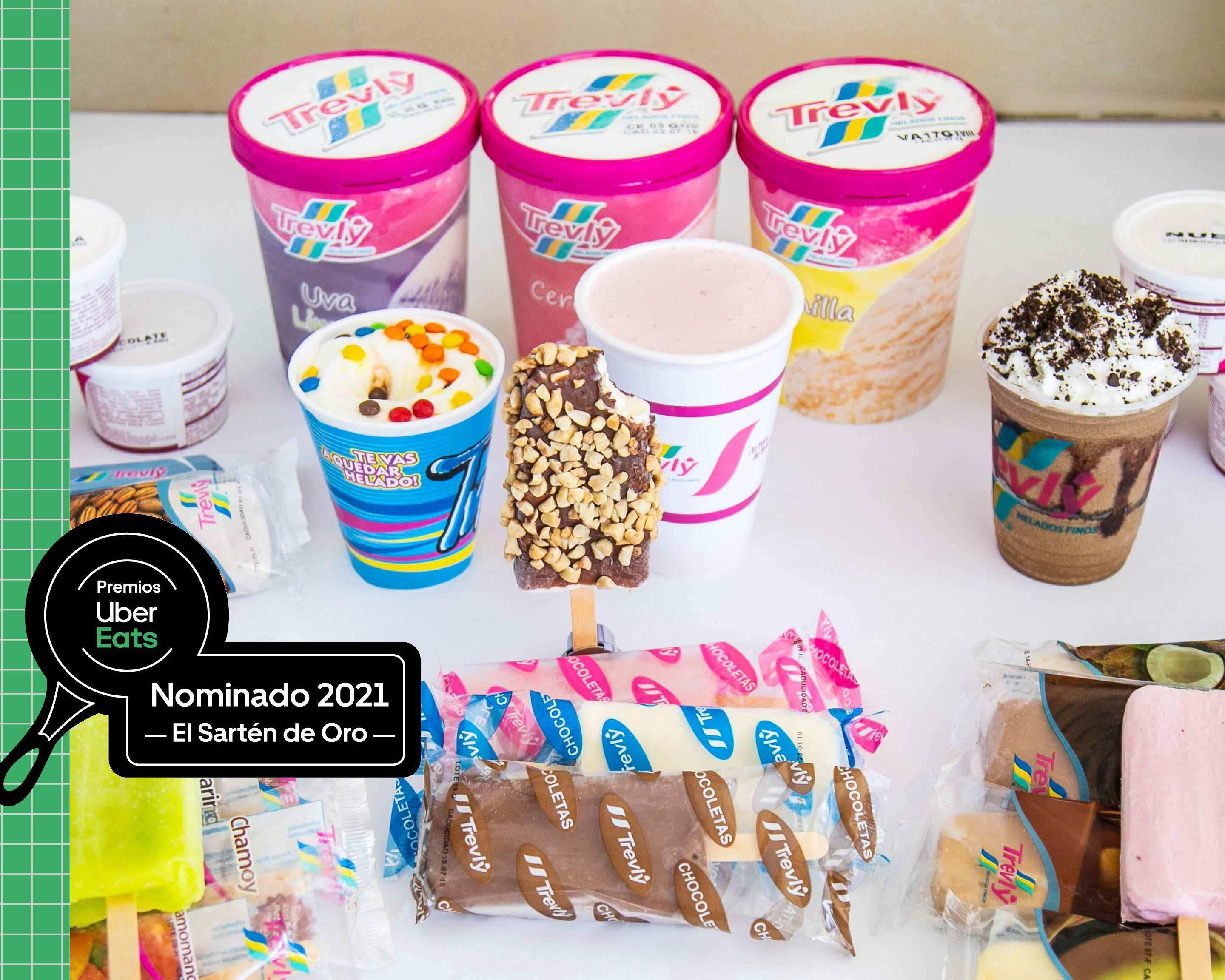 Trevly Helados Finos, La Raza Menú a Domicilio【Menú y Precios】Juárez ...